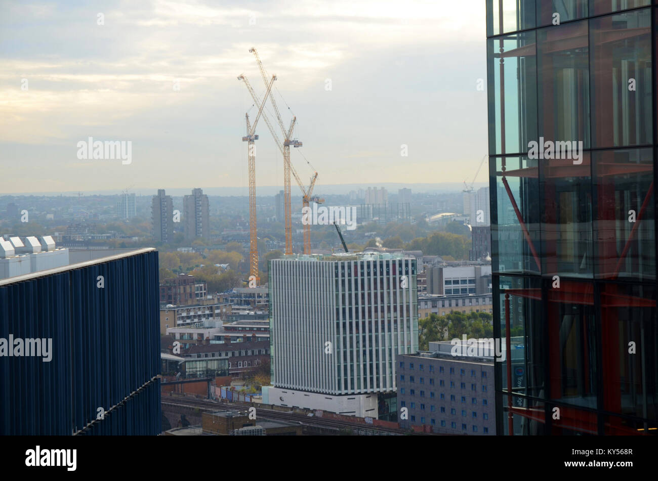 London, UK, 08/11/2016 London skyline view taken from Tate Modern art ...