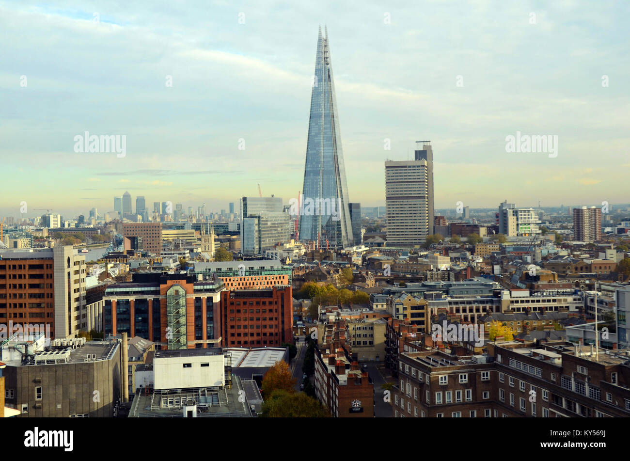 London, UK, 08/11/2016 London skyline view taken from Tate Modern art ...