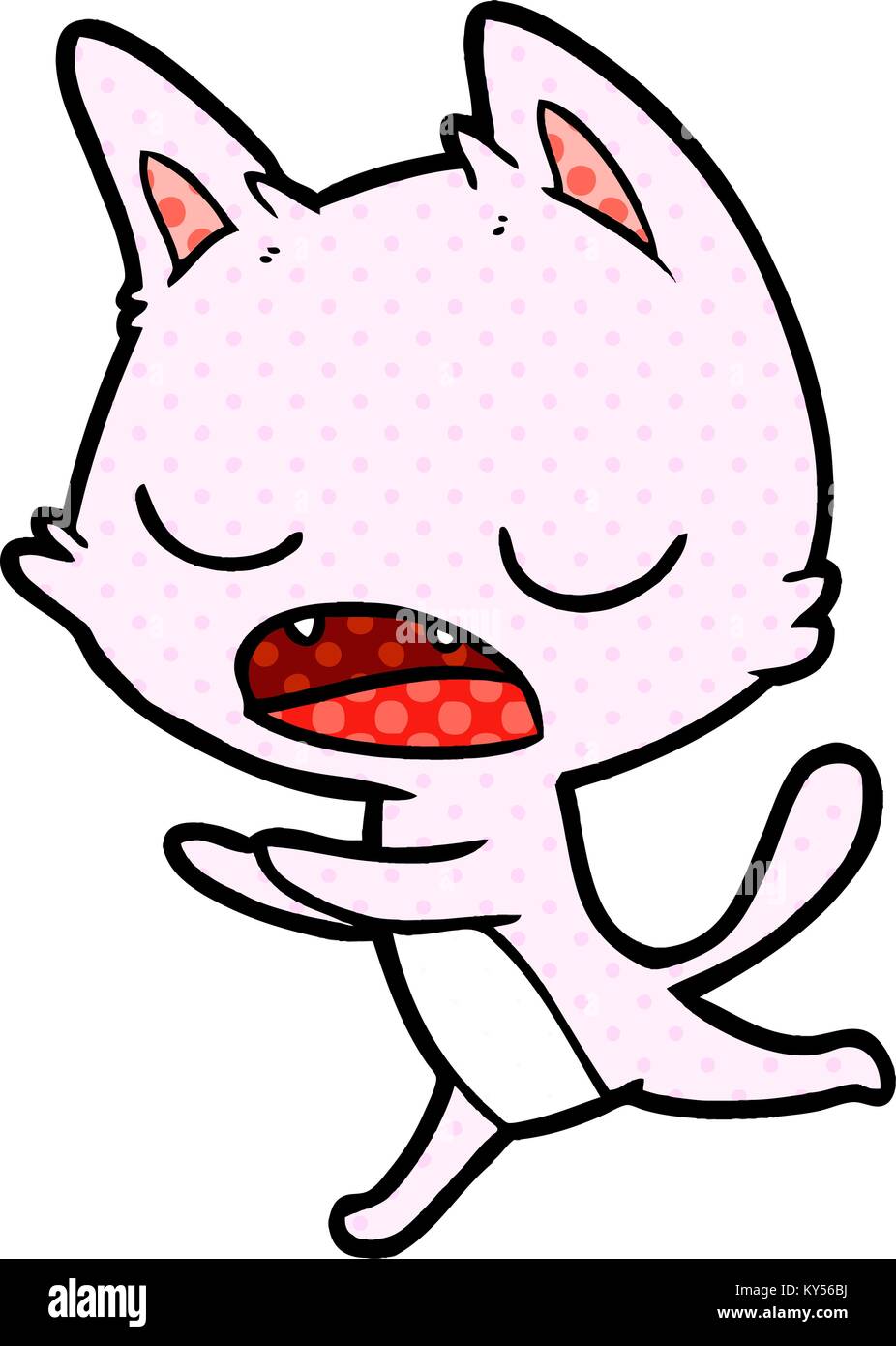 talking cat cartoon Stock Vector Image & Art - Alamy