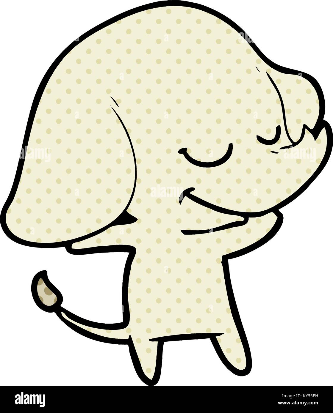 cartoon smiling elephant Stock Vector Image & Art - Alamy