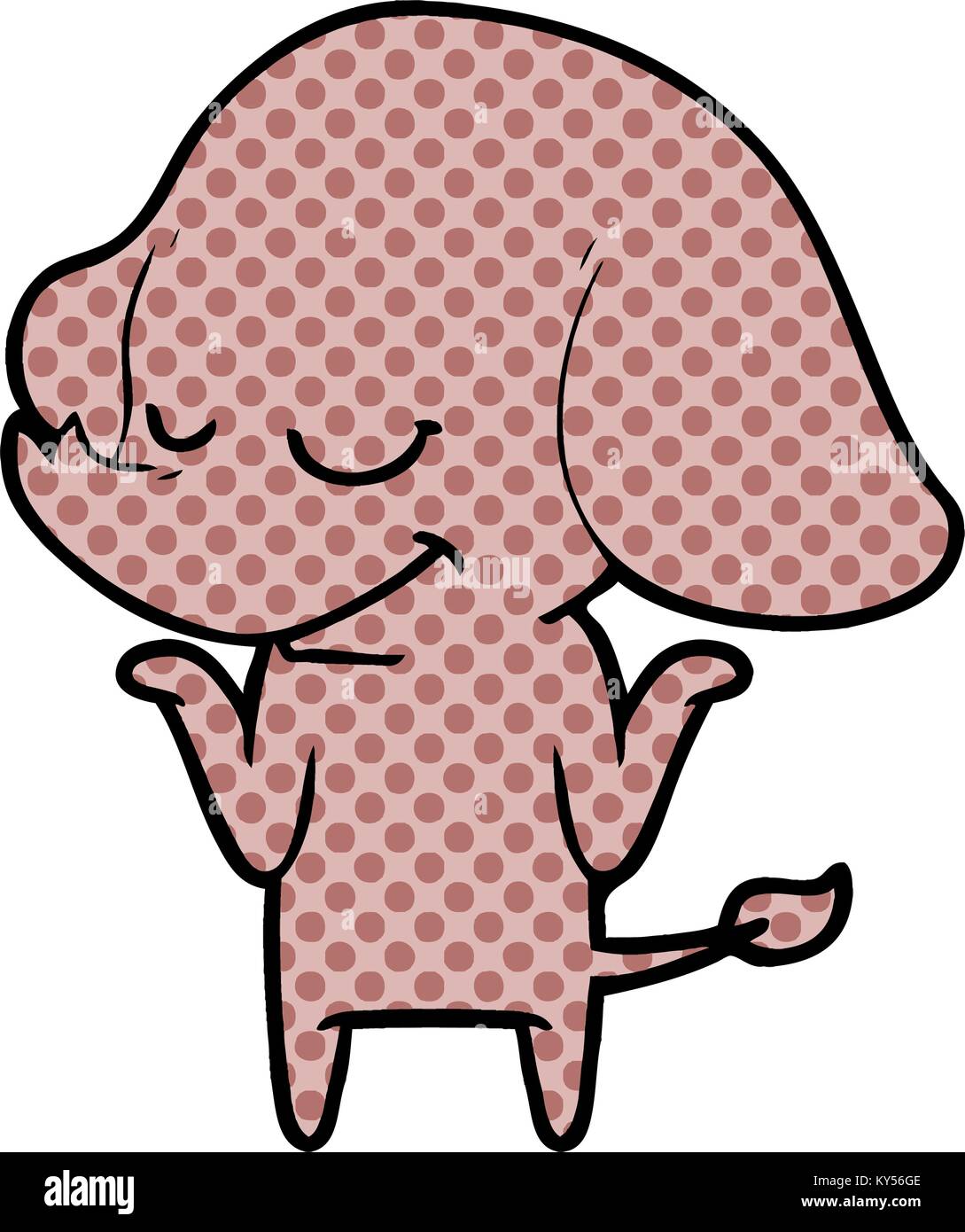 cartoon smiling elephant Stock Vector Image & Art - Alamy