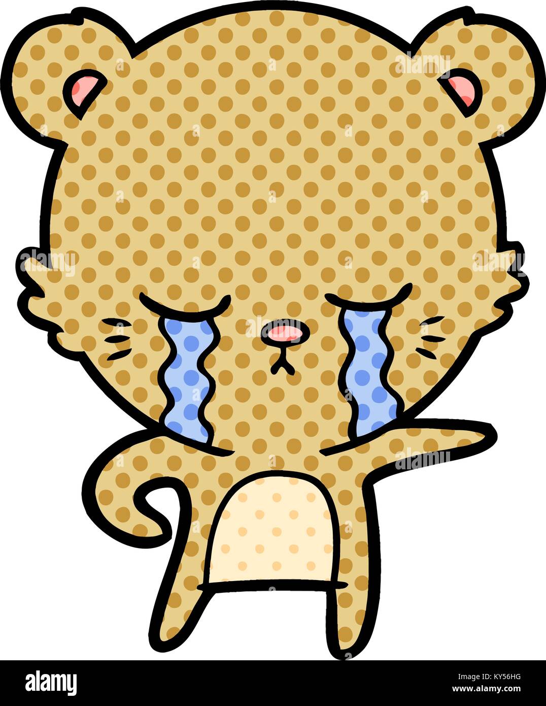 crying cartoon bear Stock Vector Image & Art - Alamy