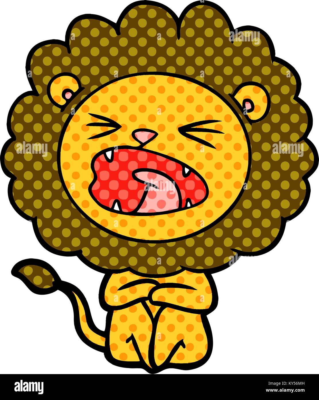 cartoon angry lion Stock Vector Image & Art - Alamy