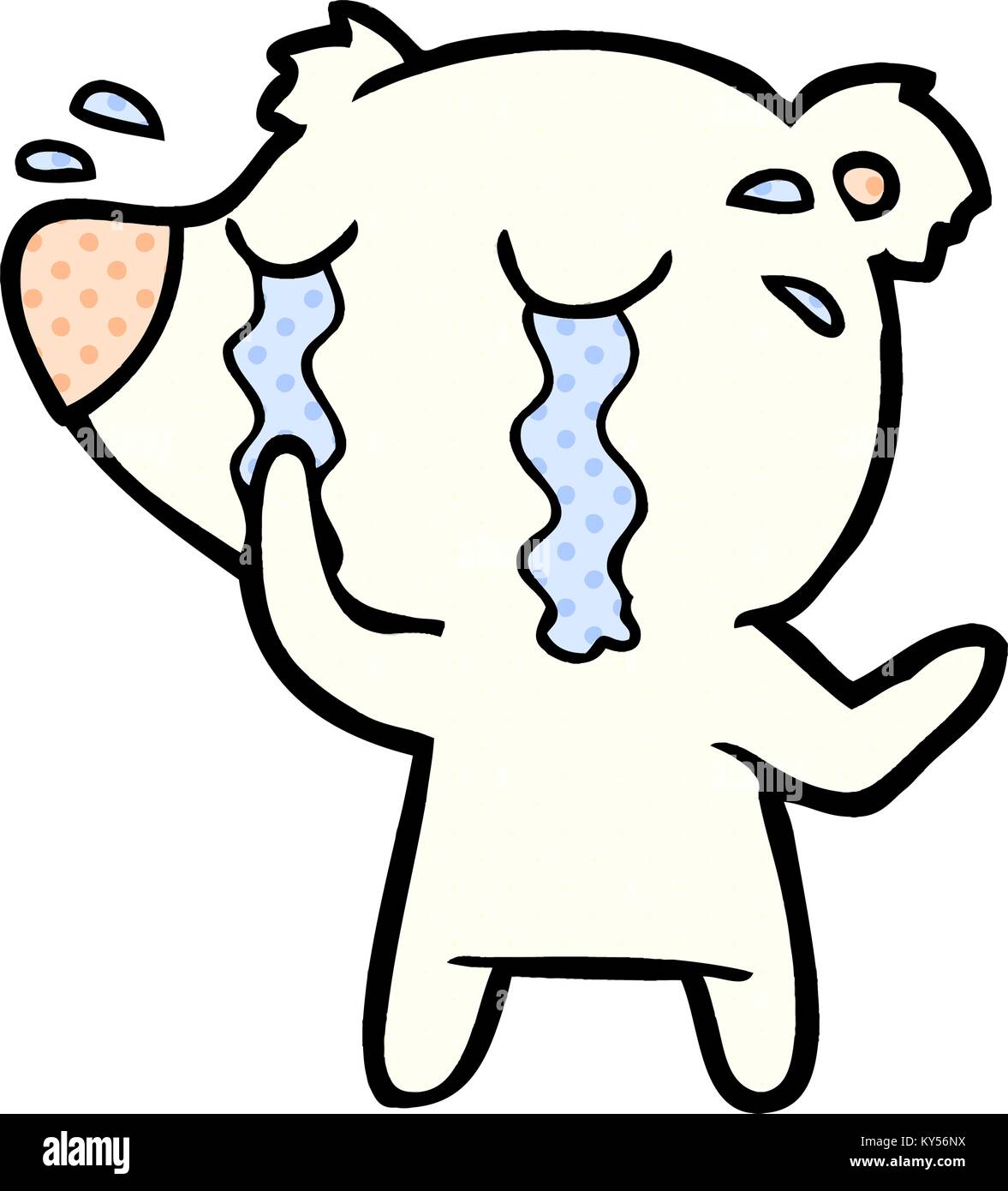 cartoon crying polar bear Stock Vector Image & Art - Alamy