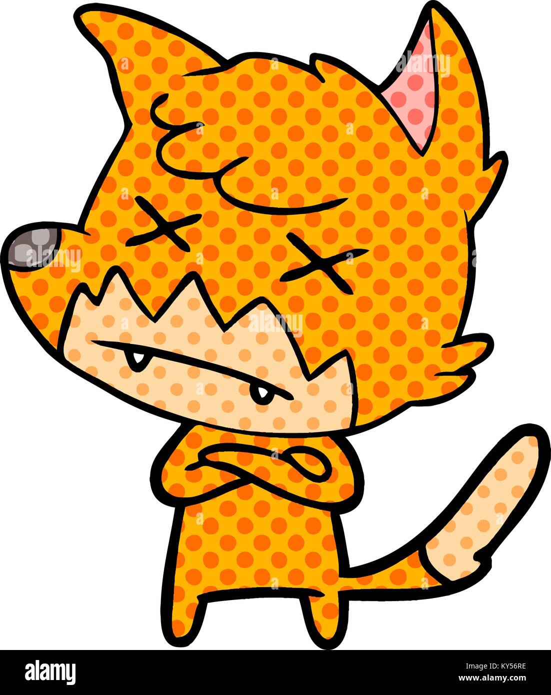 cartoon dead fox Stock Vector Image & Art - Alamy
