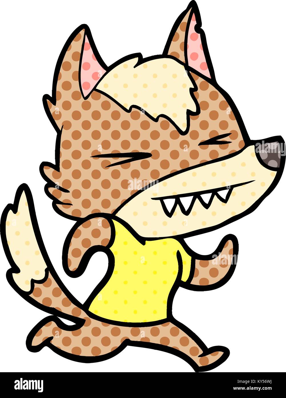 angry wolf cartoon Stock Vector Image & Art - Alamy