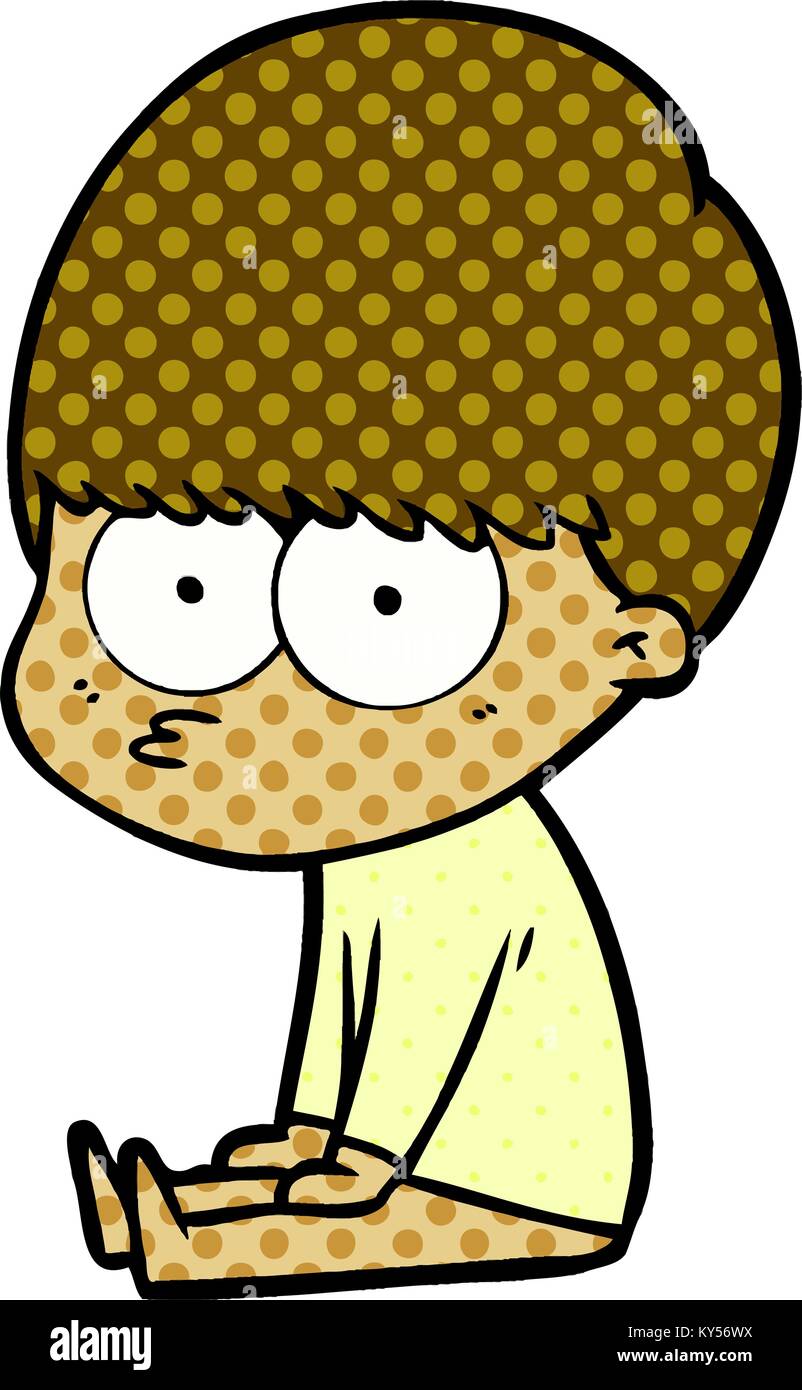 curious cartoon boy Stock Vector Image & Art - Alamy