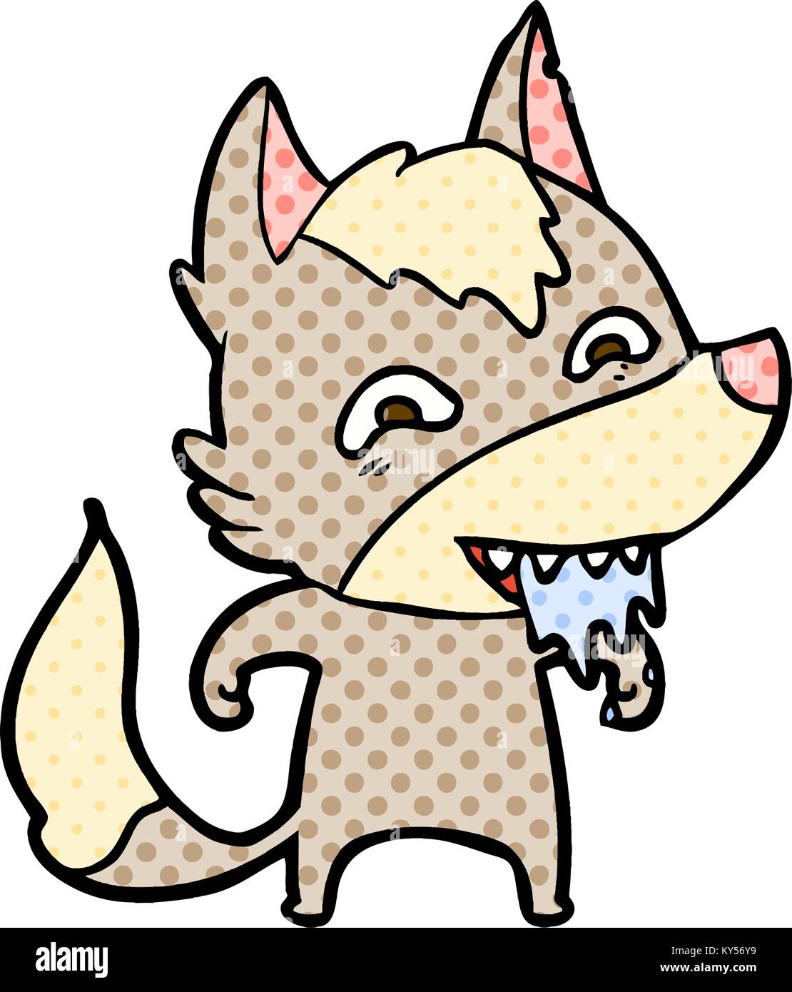 cartoon hungry wolf Stock Vector Image & Art - Alamy