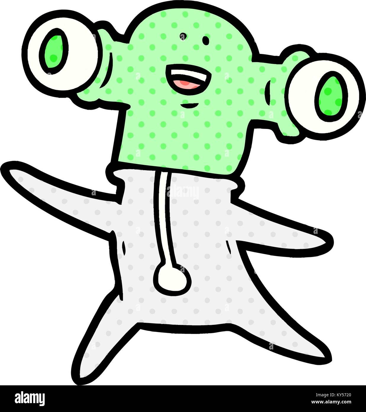 friendly cartoon alien Stock Vector Image & Art - Alamy