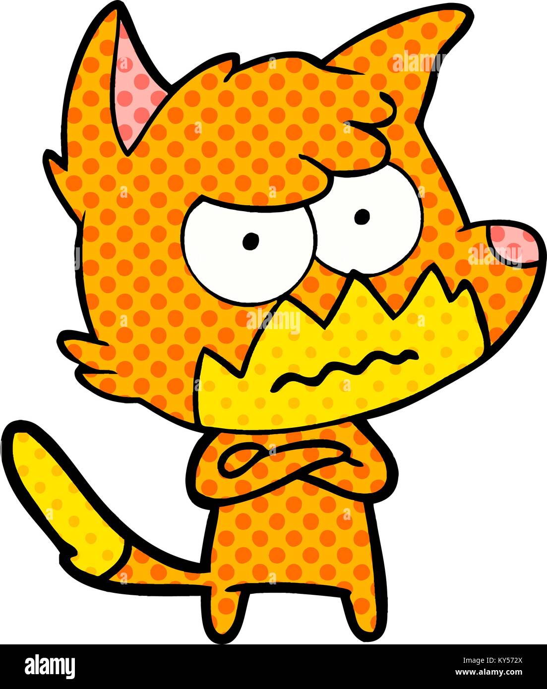 cartoon annoyed fox Stock Vector Image & Art - Alamy