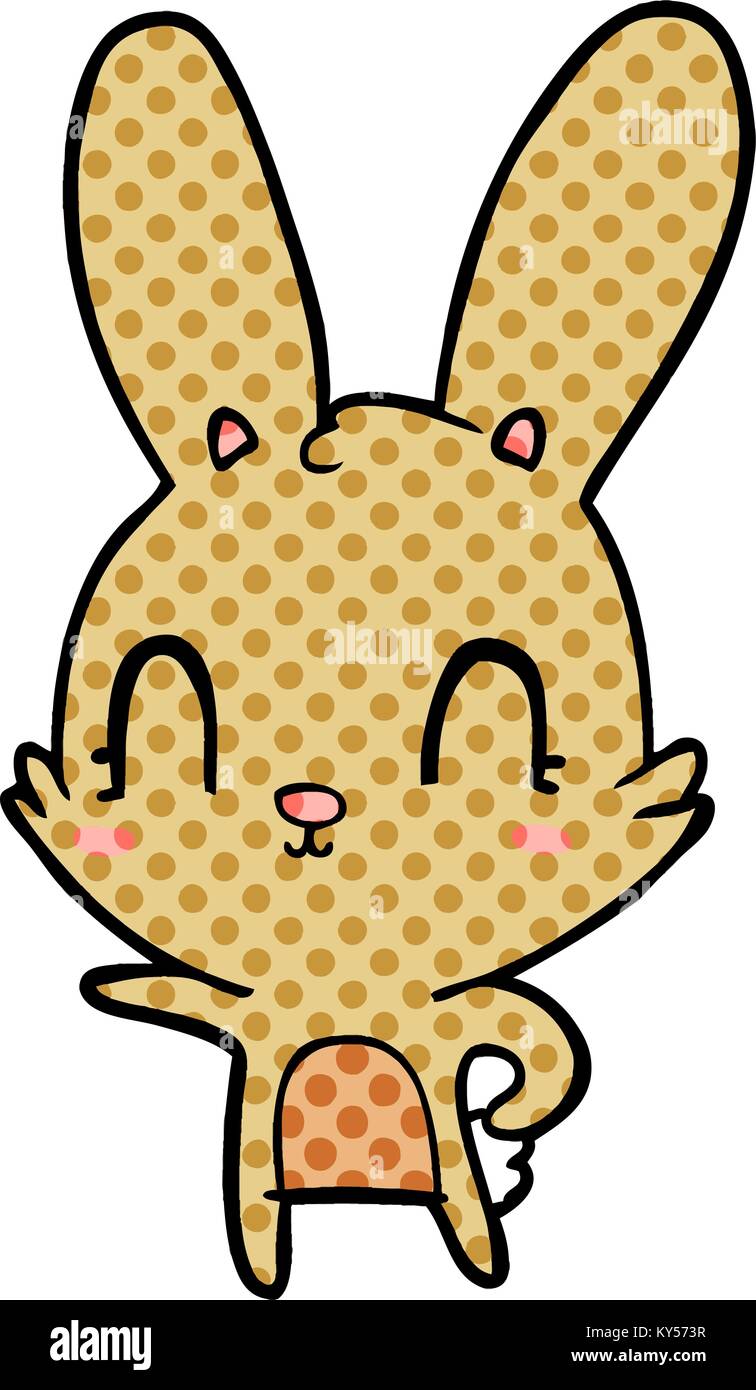 cute cartoon rabbit Stock Vector Image & Art - Alamy