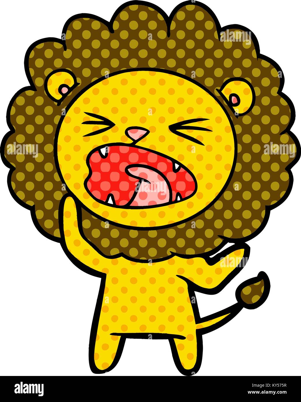 cartoon angry lion Stock Vector Image & Art - Alamy