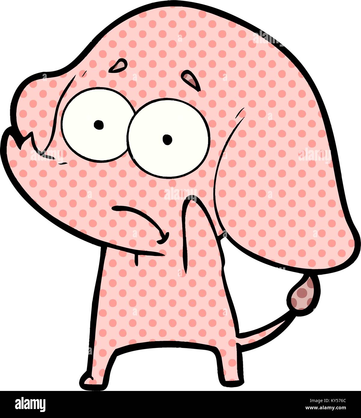 cartoon unsure elephant Stock Vector Image & Art - Alamy