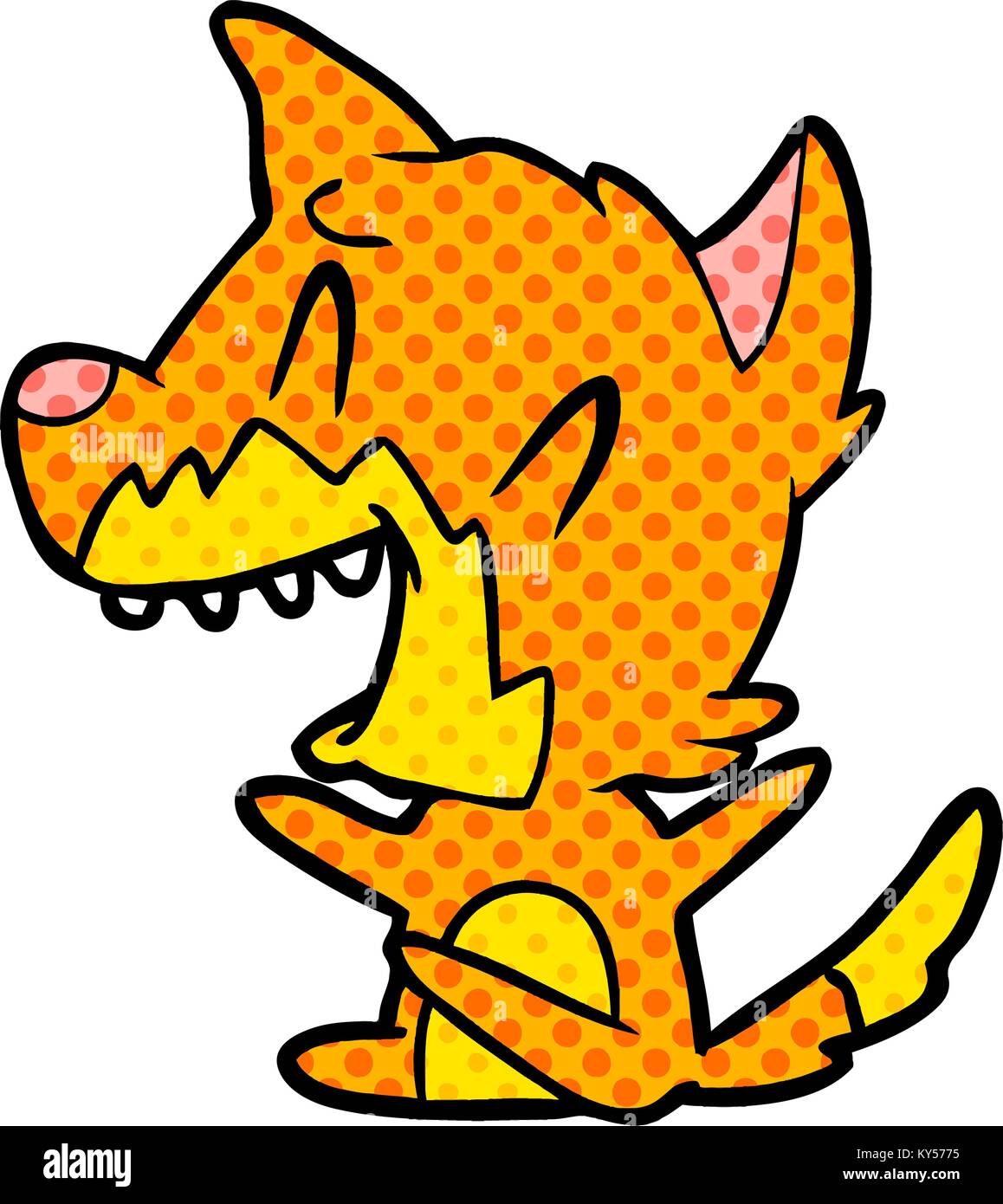 laughing fox cartoon Stock Vector Image & Art - Alamy