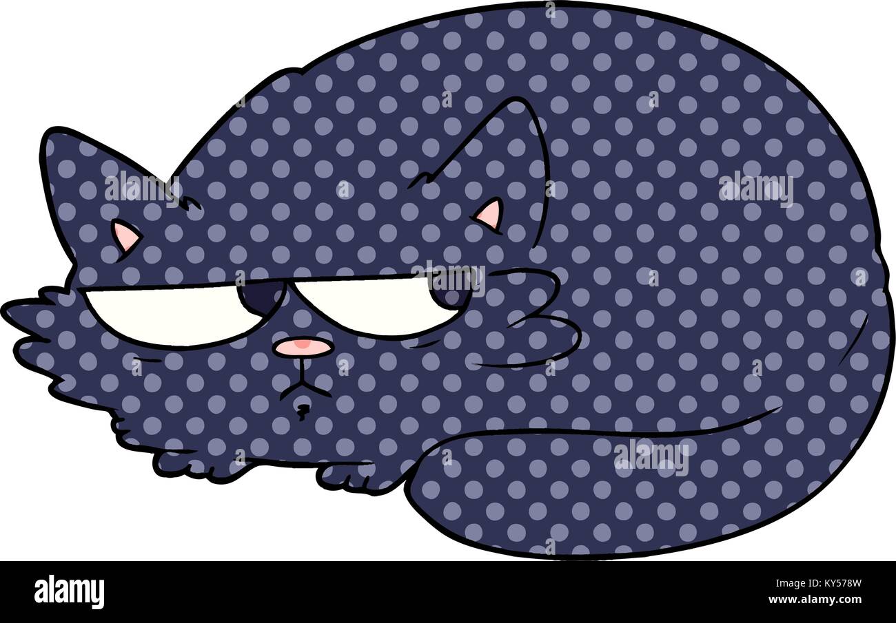 cartoon suspicious cat Stock Vector Image & Art - Alamy