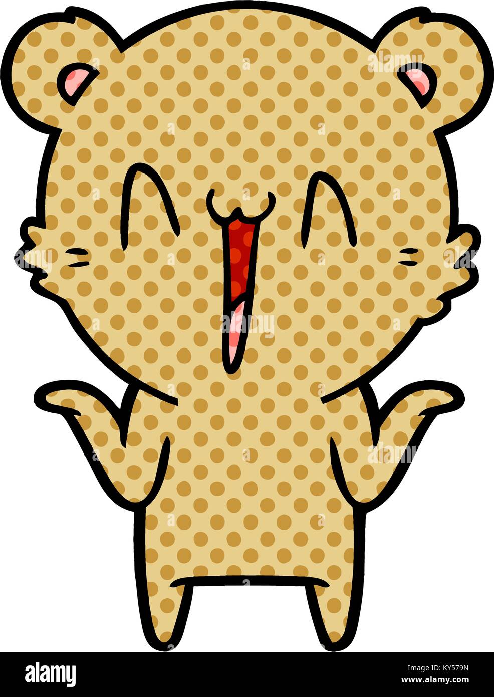 happy bear cartoon Stock Vector Image & Art - Alamy