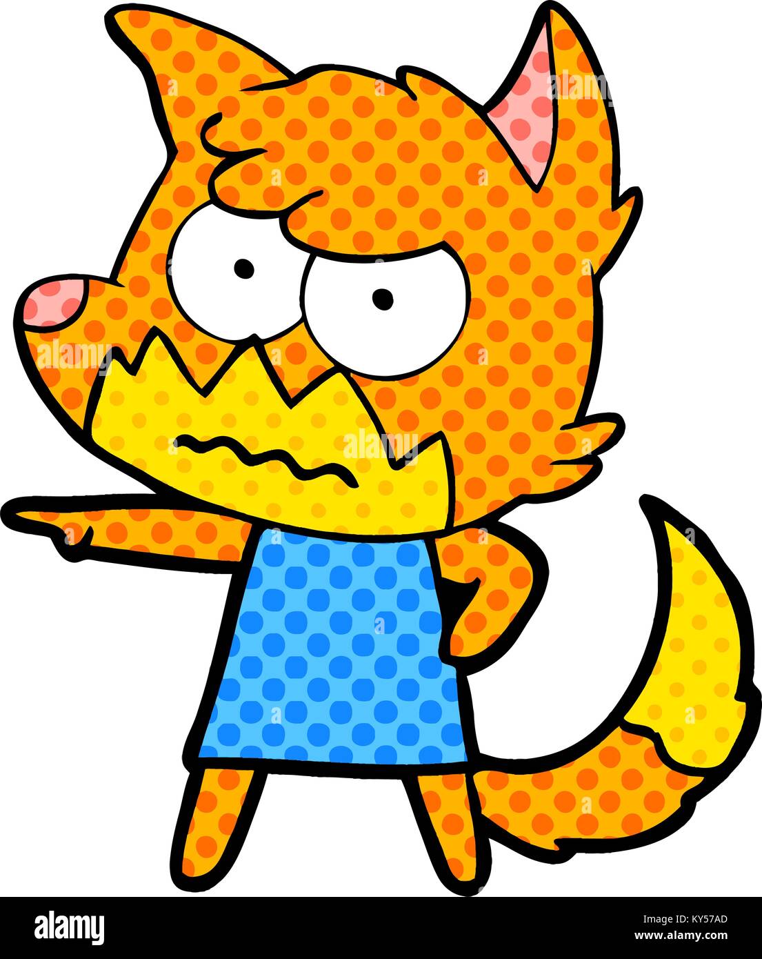 cartoon annoyed fox Stock Vector Image & Art - Alamy
