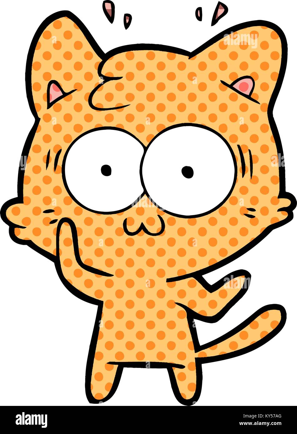 cartoon surprised cat Stock Vector Image & Art - Alamy