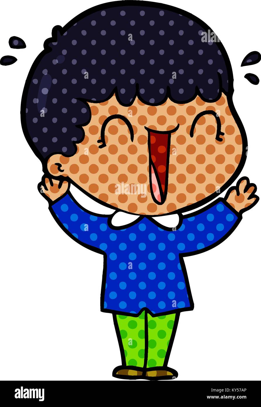 laughing cartoon man Stock Vector Image & Art - Alamy