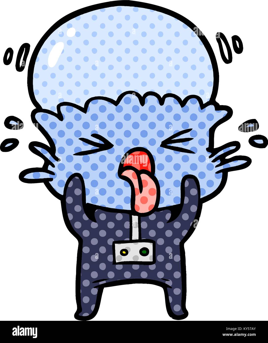 weird cartoon alien Stock Vector Image & Art - Alamy