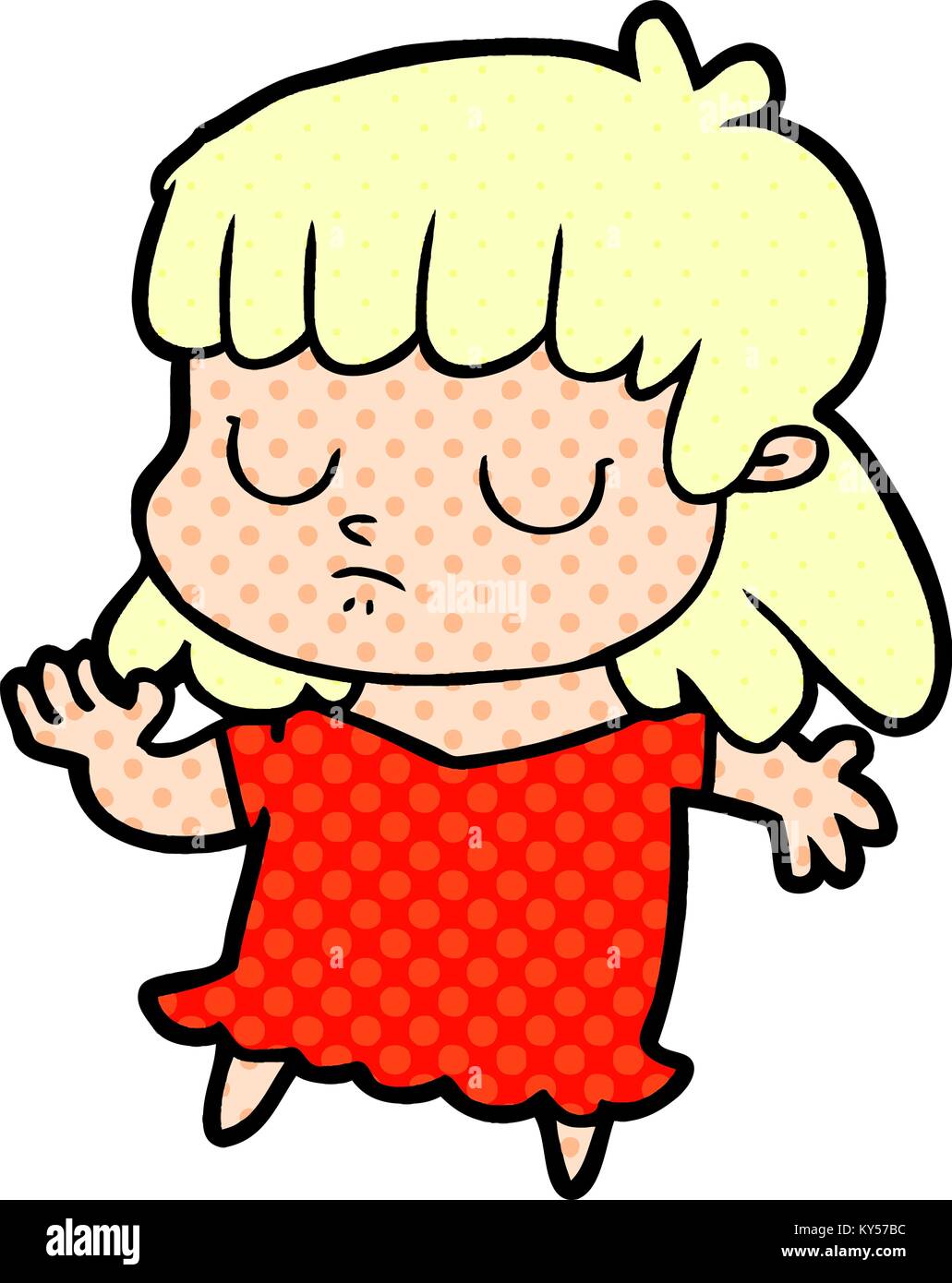 cartoon indifferent woman Stock Vector Image & Art - Alamy