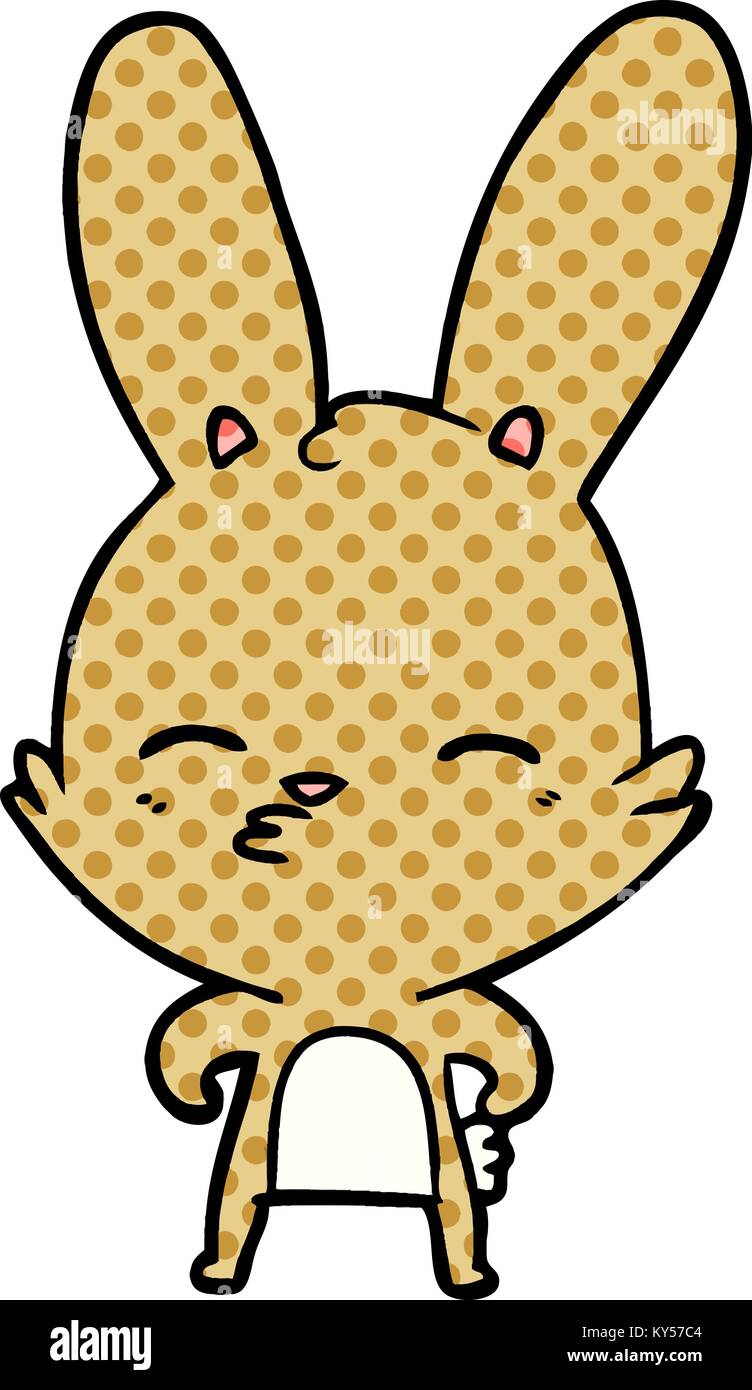 curious bunny cartoon Stock Vector Image & Art - Alamy