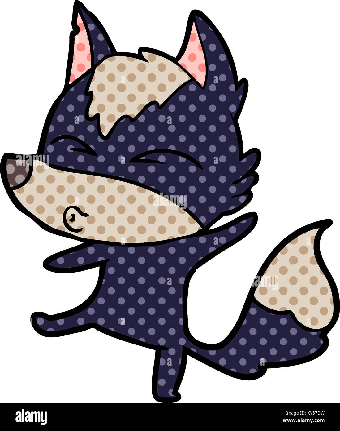 cartoon wolf pouting Stock Vector Image & Art - Alamy