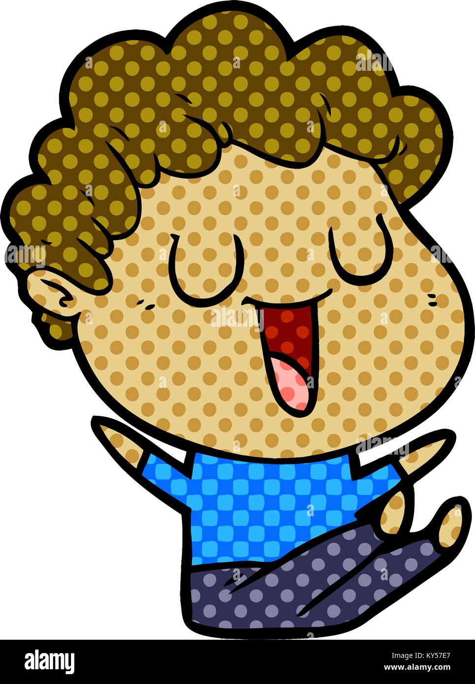 laughing cartoon man Stock Vector Image & Art - Alamy