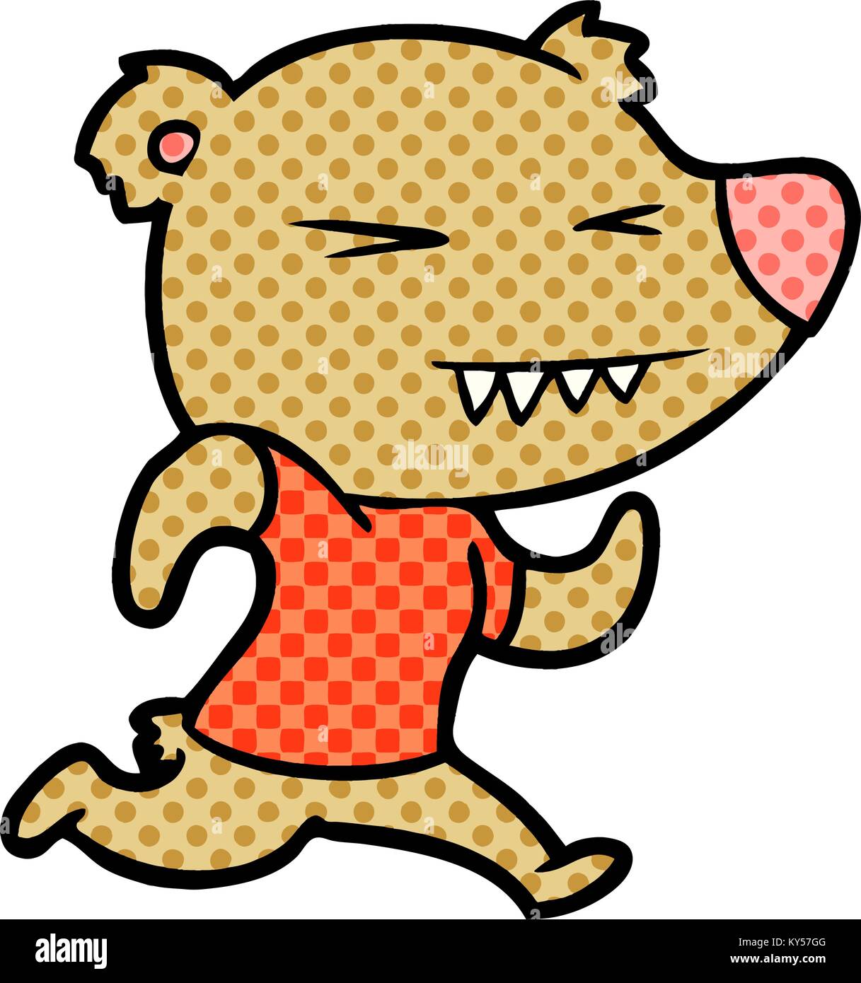 angry bear cartoon running Stock Vector Image & Art - Alamy