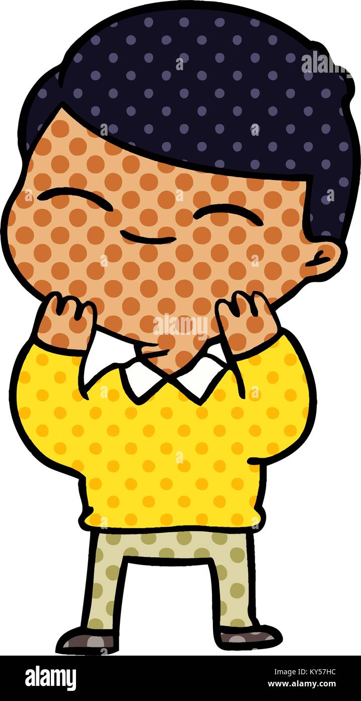 cartoon smiling boy Stock Vector Image & Art - Alamy