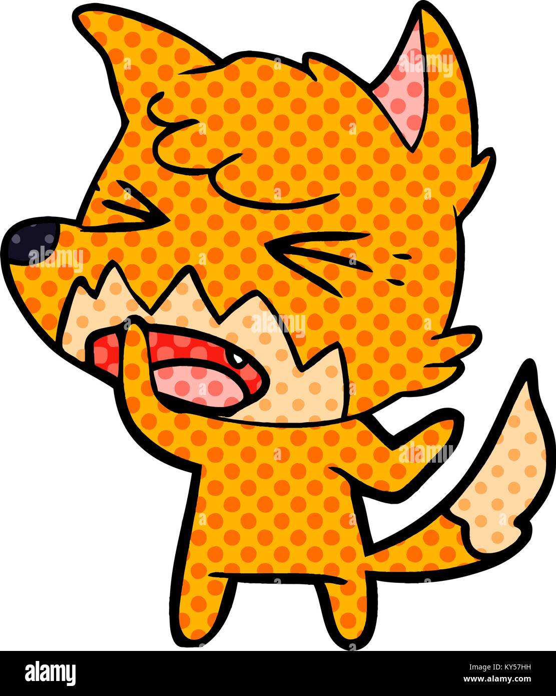 angry cartoon fox Stock Vector Image & Art - Alamy