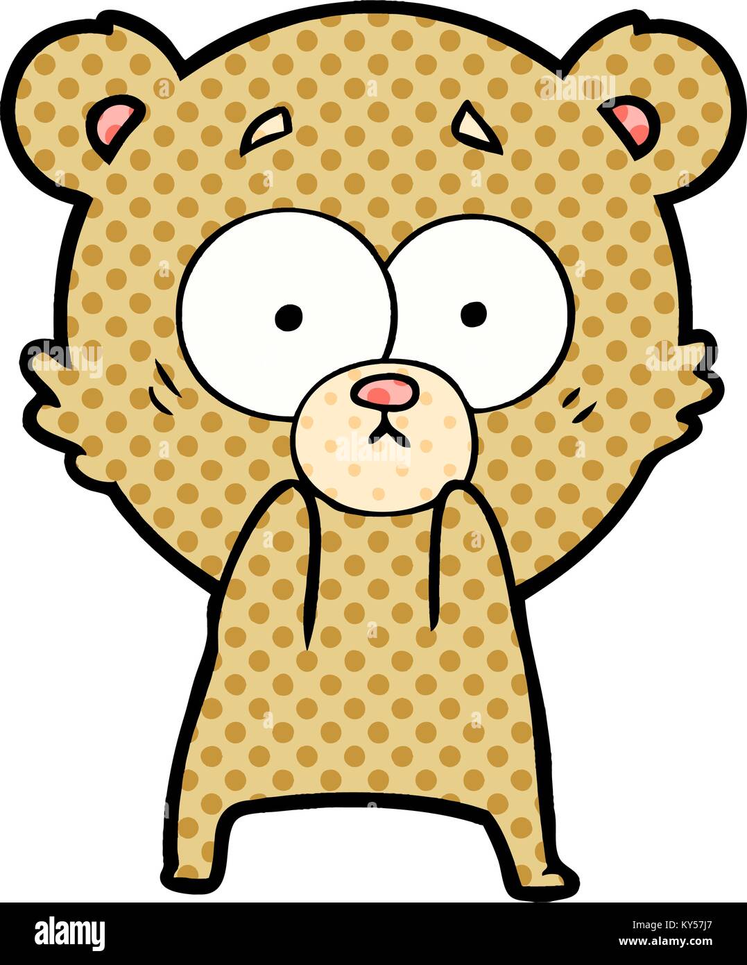 anxious bear cartoon Stock Vector Image & Art - Alamy