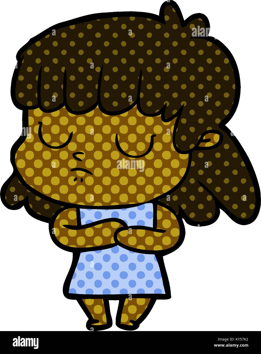 cartoon indifferent woman Stock Vector Image & Art - Alamy