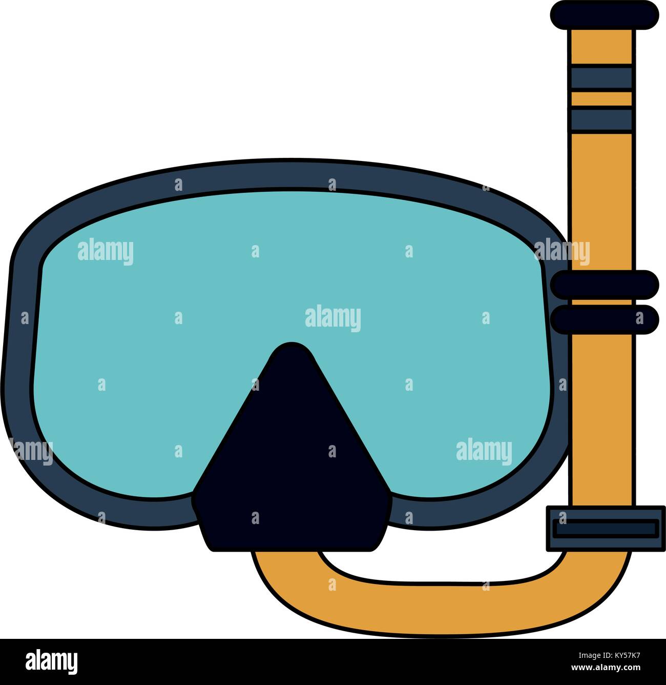 Diving mask isolated Stock Vector Image & Art - Alamy