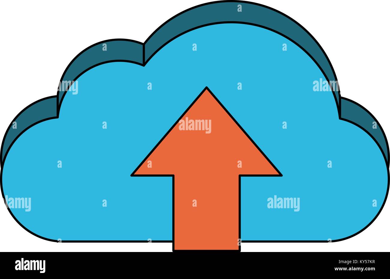 Cloud computing technology symbol Stock Vector Image & Art - Alamy