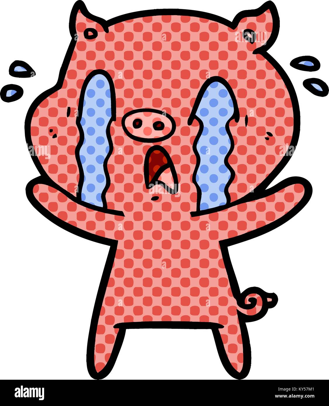 crying pig cartoon Stock Vector Image & Art - Alamy