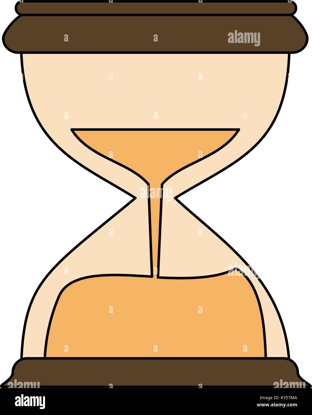 Hourglass antique clock Stock Vector Image & Art - Alamy