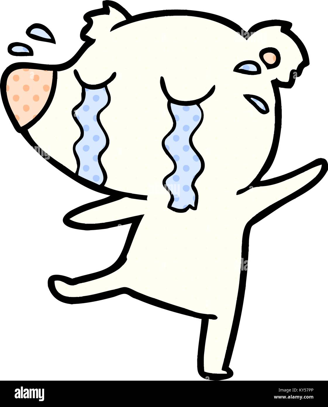 cartoon crying polar bear Stock Vector Image & Art - Alamy