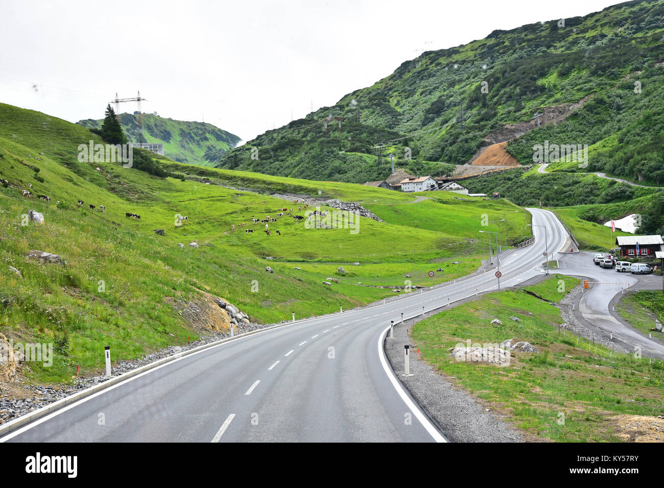 road and landscape,austria,europe Stock Photo - Alamy