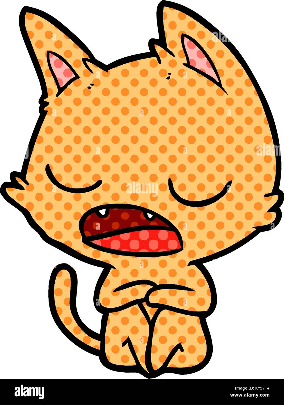 talking cat cartoon Stock Vector Image & Art - Alamy