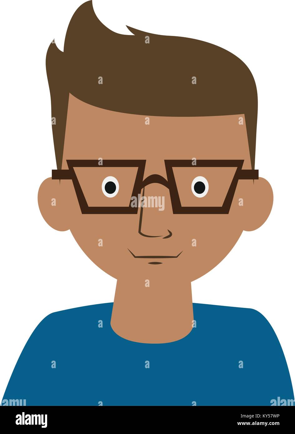 Geek man cartoon Stock Vector Image & Art - Alamy