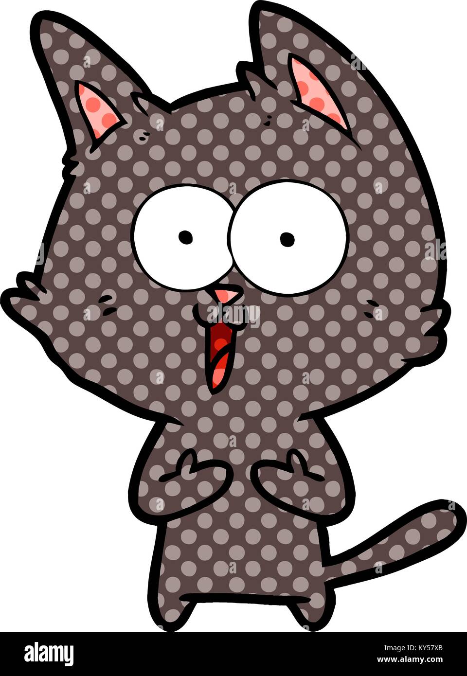 funny cartoon cat Stock Vector Image & Art - Alamy