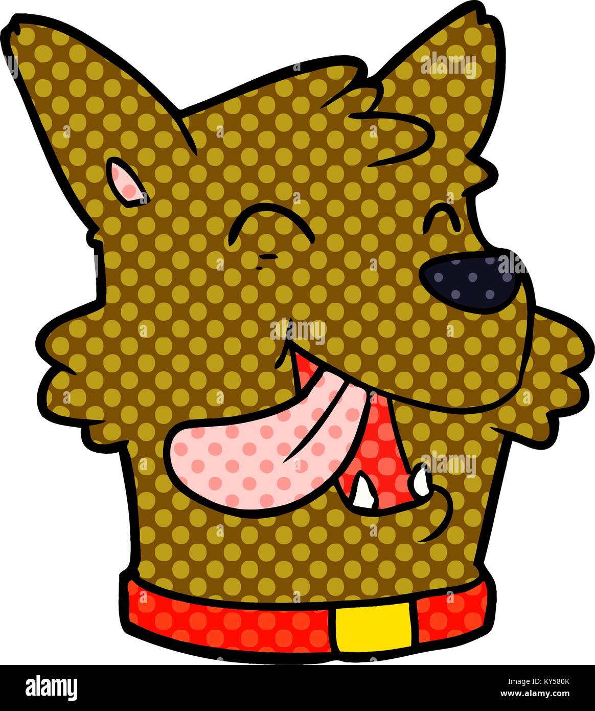 cartoon happy dog face Stock Vector Image & Art - Alamy