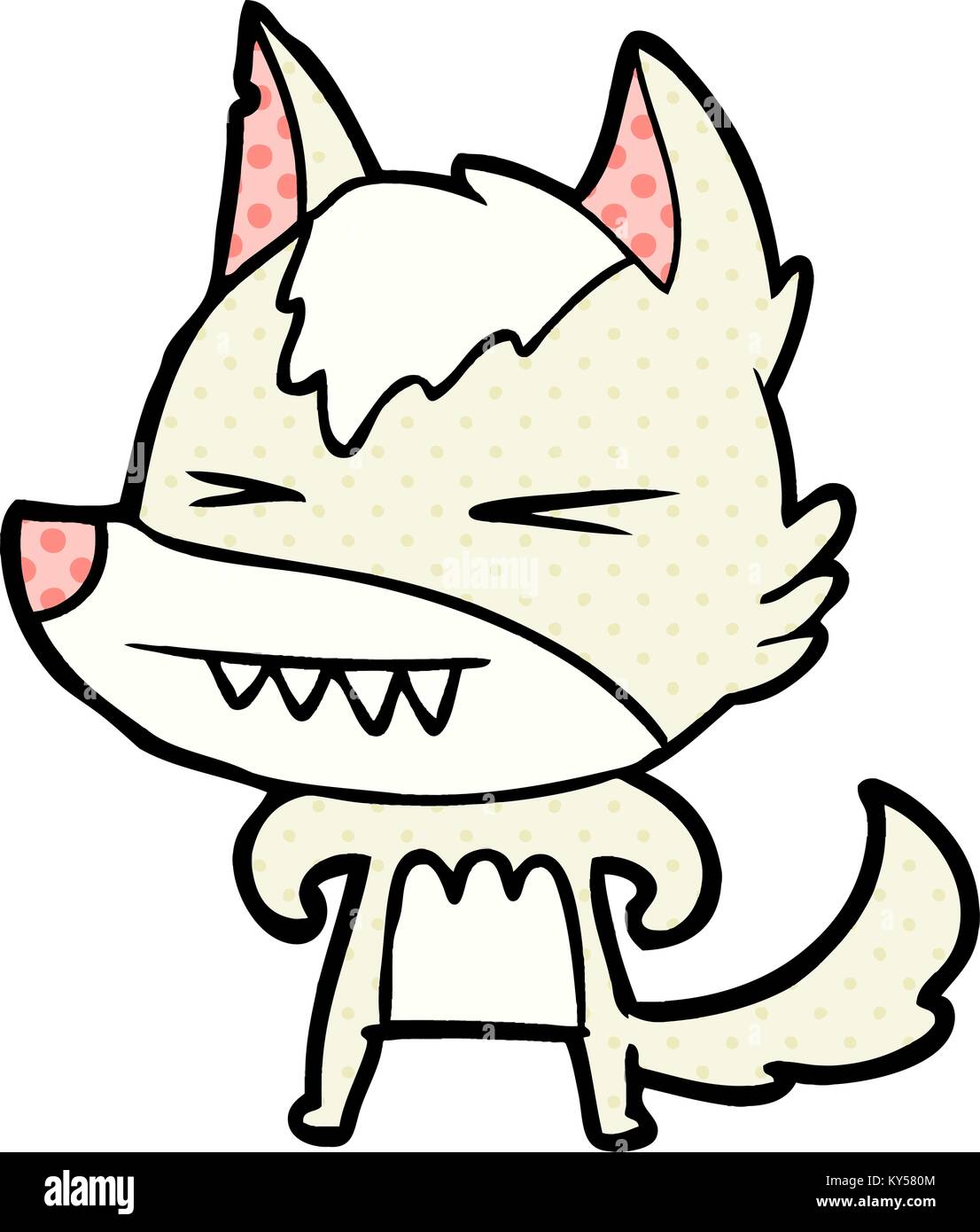 Cute cartoon wolf drawing hi-res stock photography and images - Alamy