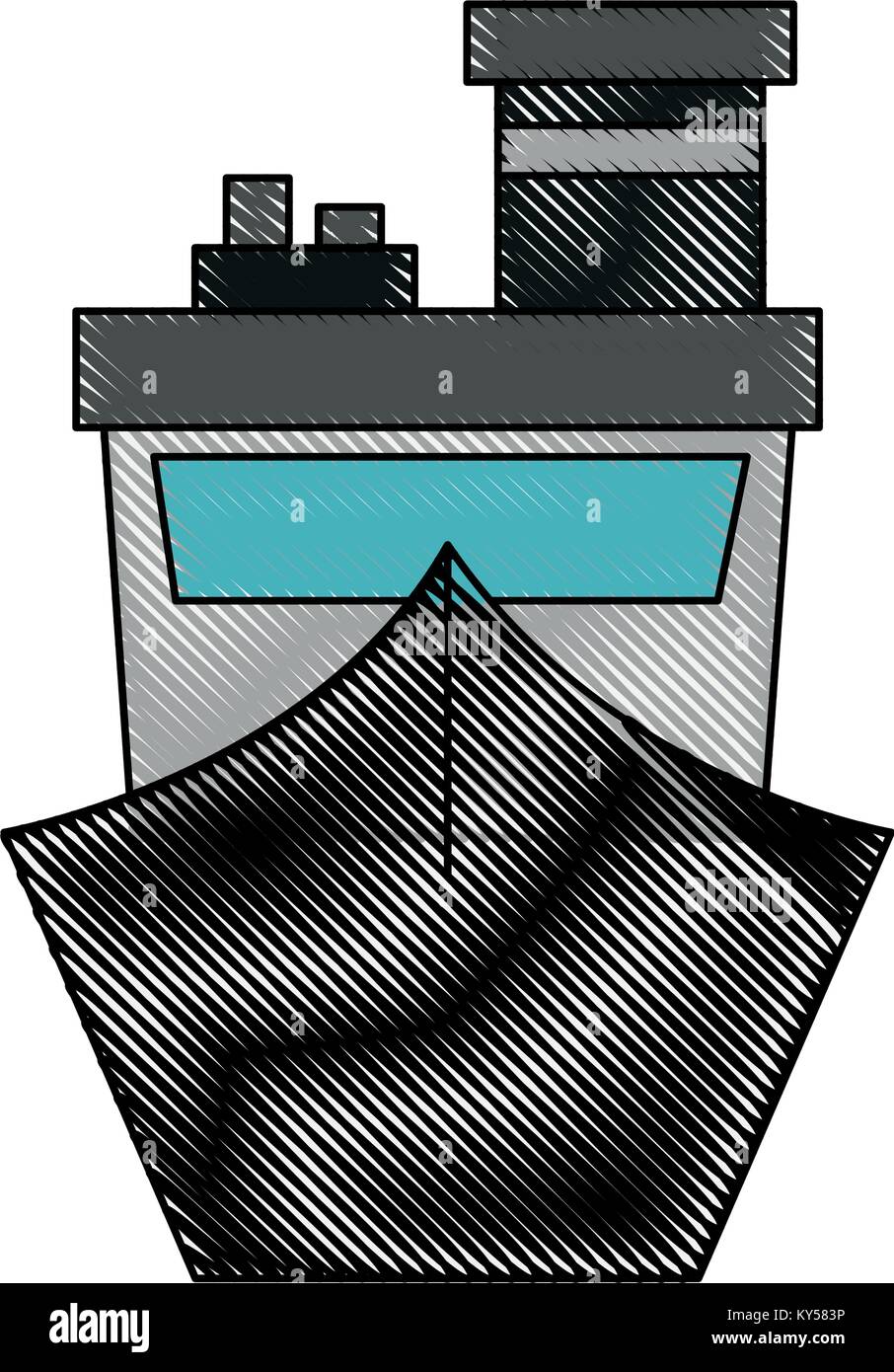 Ship frontview symbol Stock Vector Image & Art - Alamy