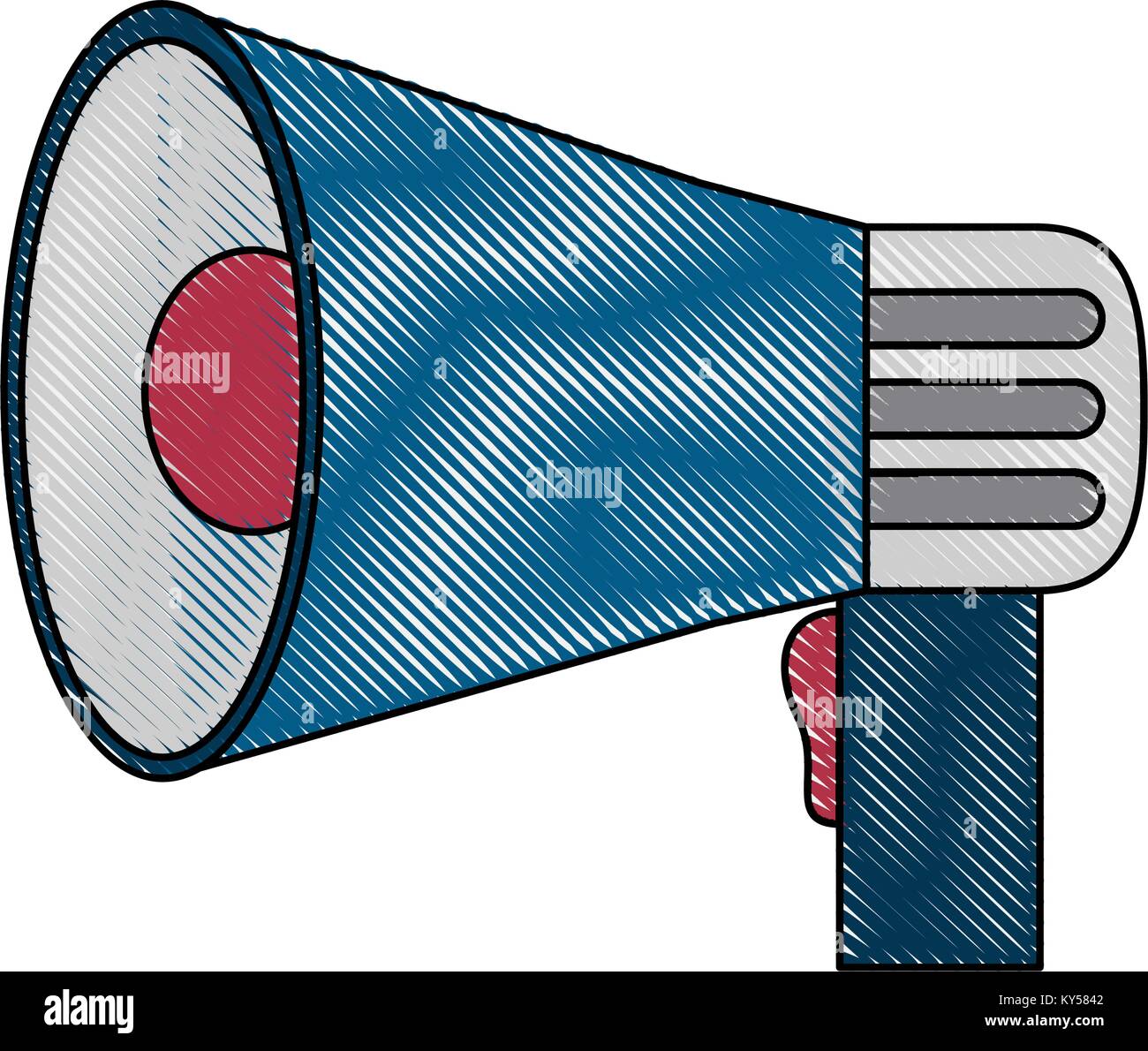 Bullhorn advertising symbol Stock Vector Image & Art - Alamy