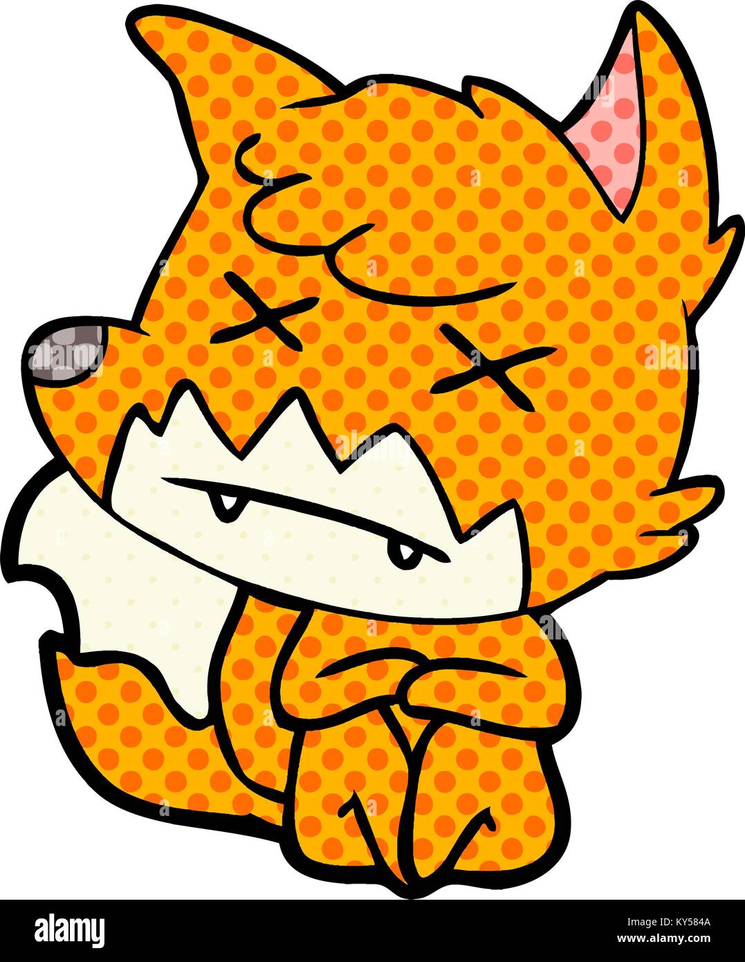 cartoon dead fox Stock Vector Image & Art - Alamy