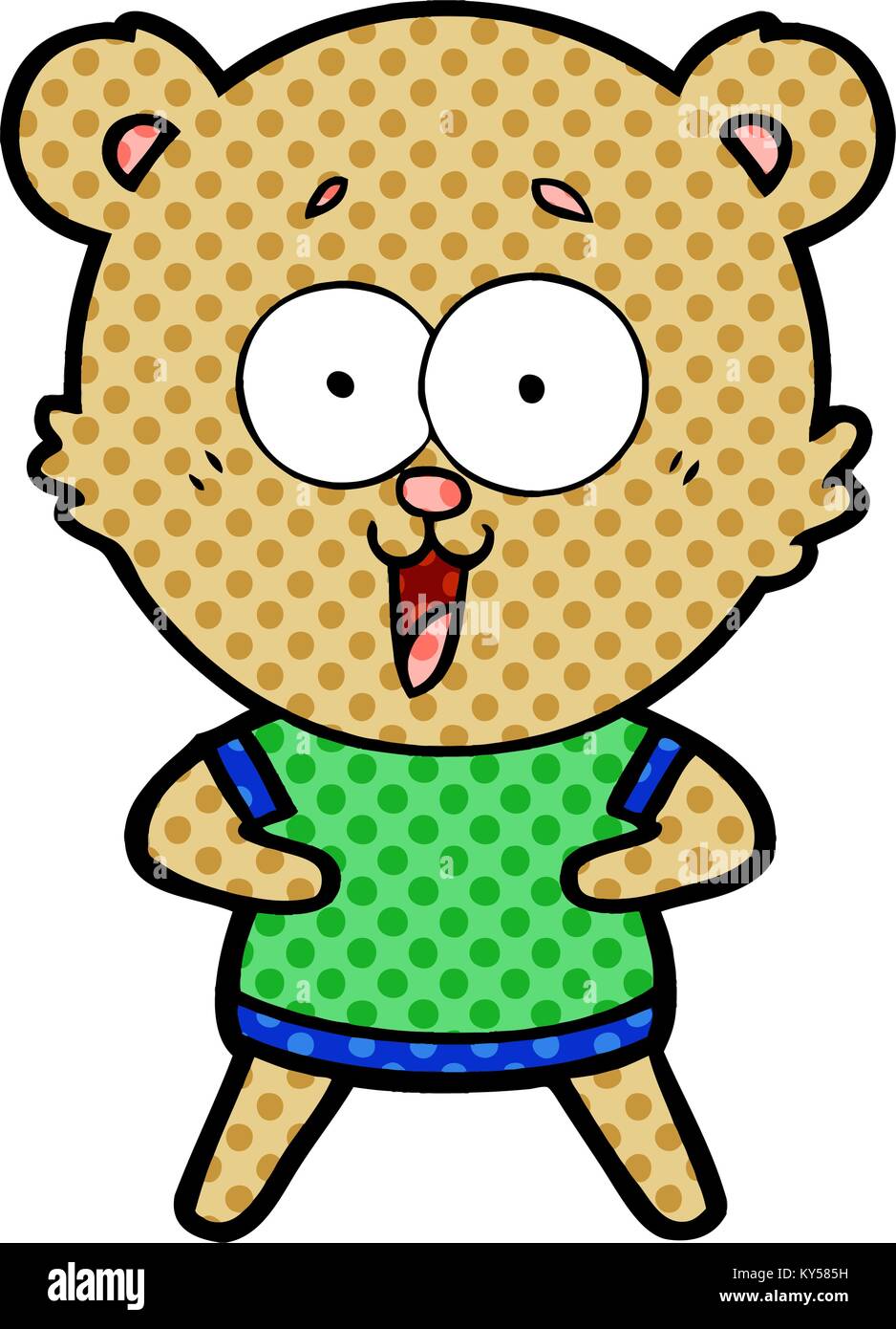 laughing teddy bear cartoon Stock Vector Image & Art - Alamy