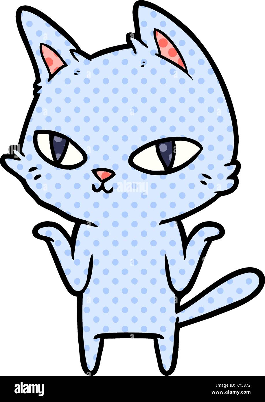 cartoon cat staring Stock Vector Image & Art - Alamy