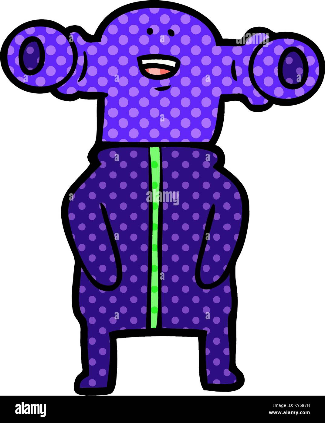 friendly cartoon alien Stock Vector Image & Art - Alamy